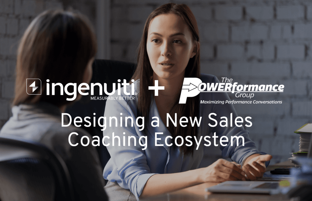 Ingenuiti Teams with POWERformance To Design New Sales Coaching Ecosystem - Ingenuiti